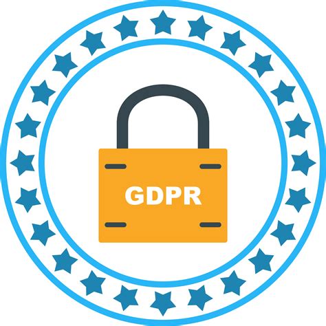 Vector Gdpr Security Lock Icon 589796 Vector Art At Vecteezy