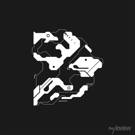 Cyberpunk Arrow Futuristic Interface Cyber Element Cyberpunk • Wall