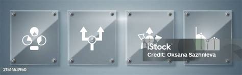 파이 차트 인포 그래픽 다양한 방법 방향 화살표 화살표 및 정사각형 유리 패널 벡터 0명에 대한 스톡 벡터 아트 및 기타 이미지