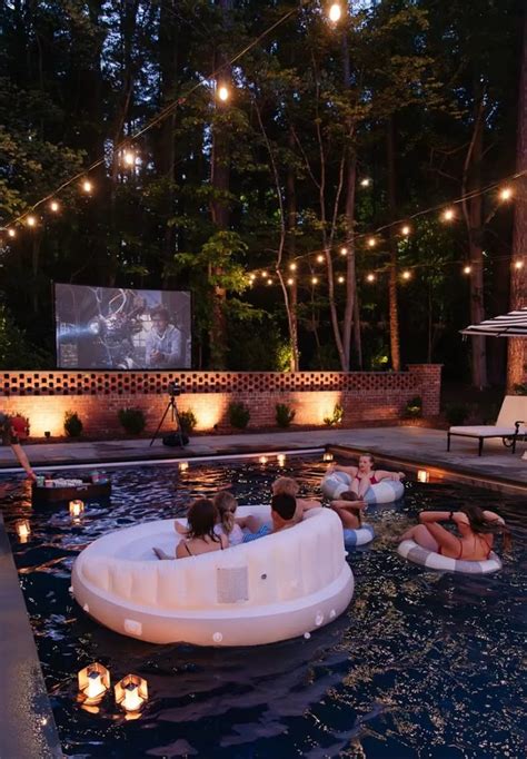 Everything You Need To Host A Movie Night Pool Party In 2024 Outdoor