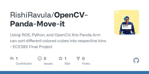 Github Rishiravulaopencv Panda Move It Using Ros Python And Opencv This Panda Arm Can