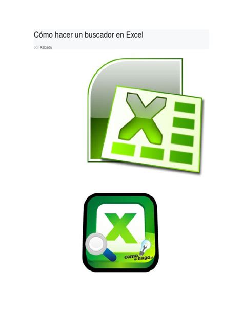 Cómo Hacer Un Buscador En Excel Pdf Microsoft Excel Matriz