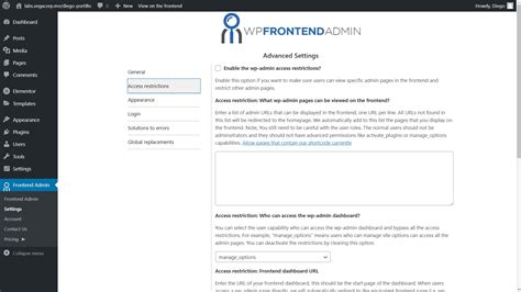 Understanding The Access Restrictions Wp Frontend Admin
