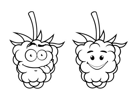 Raspberry Coloring Pages 4 Printable For Free Download