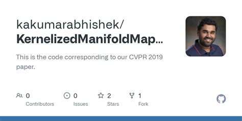 Github Kakumarabhishek Kernelizedmanifoldmapping This Is The Code Corresponding To Our Cvpr