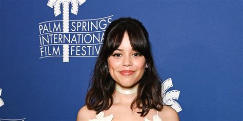 Jenna Ortega Dazzles In A White Micro Mini Dress With Floral Nipple