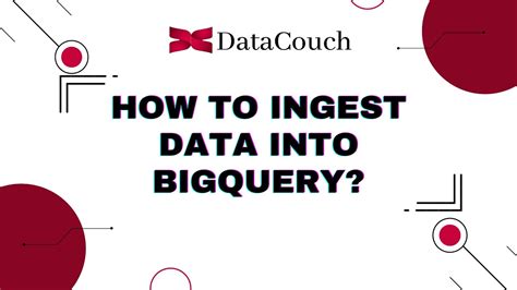 How To Ingest Data Into Bigquery Youtube