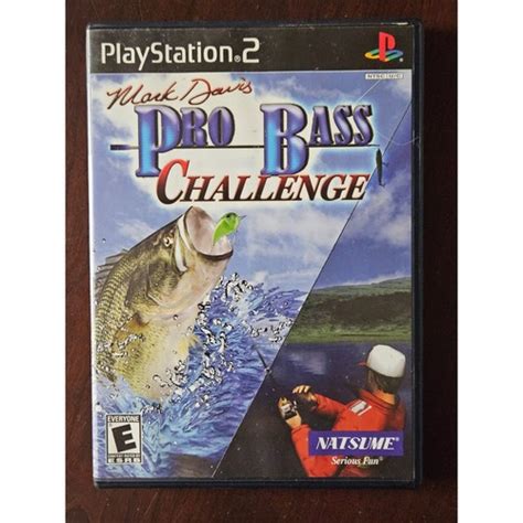 Mark Davis Pro Bass Challenge Sony Playstation 2 Ps2 Blue Disc Video
