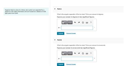 Solved Suppose That Two Stars In A Binary Star System Are Chegg