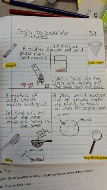 Methods Of Separating Mixtures Grade 7