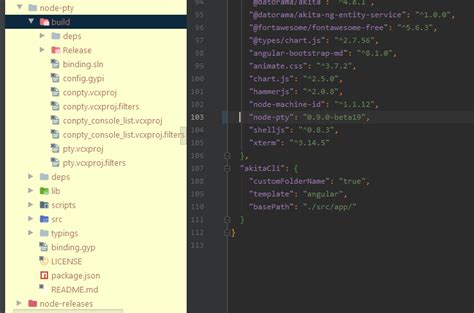 electron angular node pty missing file when compile · issue 337 · microsoft node pty · github