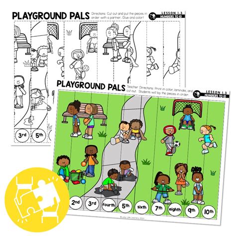 Lucky To Learn Math 1st Grade Lesson 13 Numbers To Ten Collaboration Playground Pals