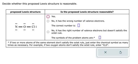 Solved Decide Whether This Proposed Lewis Structure Is Chegg Com