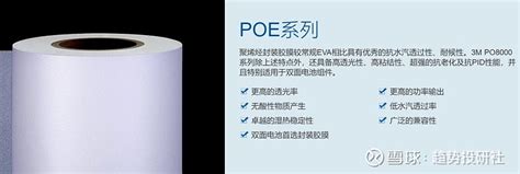 光伏装机增长有望带动国内poe胶膜，相关企业或受益（附个股） 光伏胶膜主要包括eva胶膜与poe胶膜两大类，其中，eva胶膜又包括透明eva胶