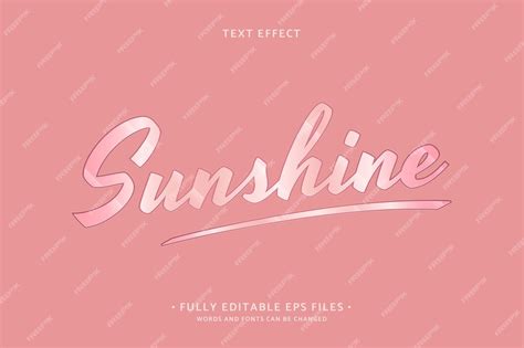 현실적인 로즈 골드 텍스트 효과 무료 벡터