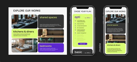 Modular Design Interior Design Studio Web Site Behance