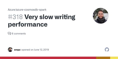 Very Slow Writing Performance · Issue 318 · Azureazure Cosmosdb Spark · Github
