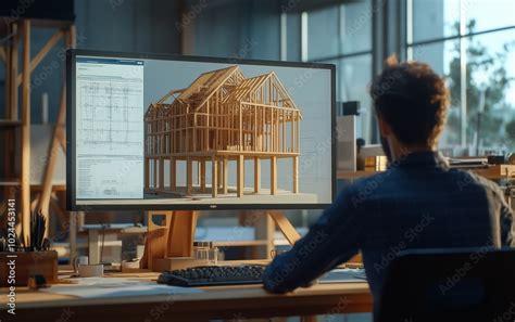 Architect Working Structural Calculations For Wooden Residential