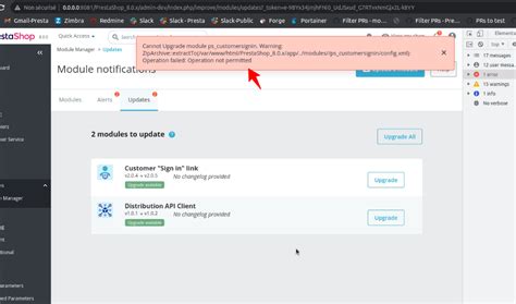 Bo Module Upgrade Is Not Functional When Upgrading Modules With Php80 And Php81 An Alert Is