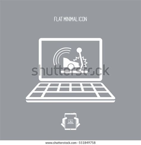 Car Crash Alert System Vector Flat เวกเตอรสตอก ปลอดคาลขสทธ 551849758 Shutterstock