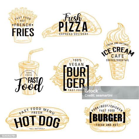 패스트 푸드 간식 및 음료 벡터 레터링 길거리 음식에 대한 스톡 벡터 아트 및 기타 이미지 길거리 음식 스케치 프렌치 프라이 Istock