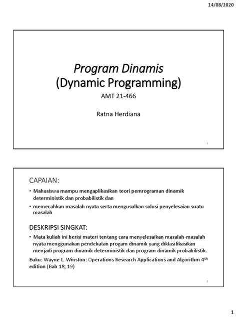 Program Dinamis 1 Pdf