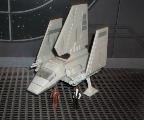 Star Wars Action Fleet Imperial Shuttle Tydirium With Han And Chewbacca