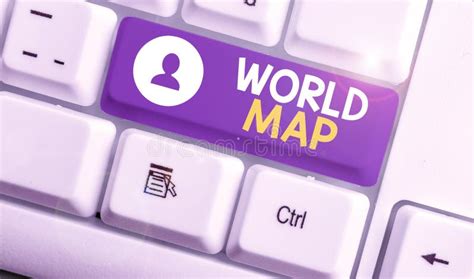 Handwriting Text World Map Concept Meaning A Diagrammatic Representation Of The Surface Of The