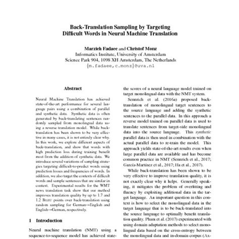 Guided Translation Adjustment Based On Custom Model Research OpenNMT