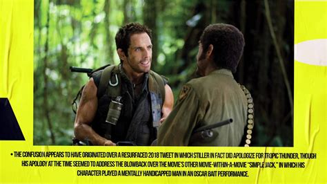 Ben Stiller Isnt Sorry For Making ‘tropic Thunder I Make No Apologies