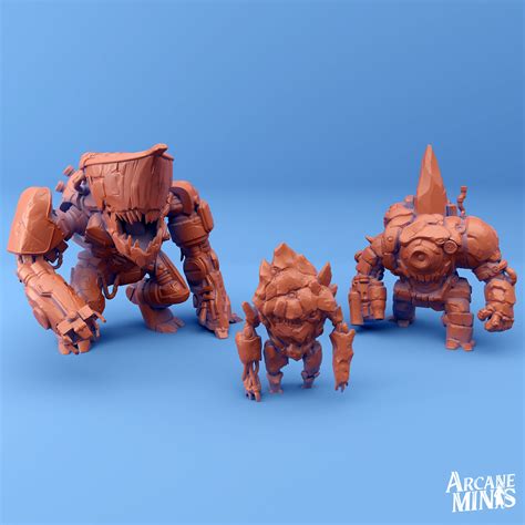 Sordalite Golems By Arcane Minis The Meeple Room