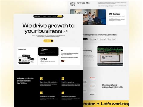 Business Agency Marketing Website Web Design By Giuliana Brunetti Web