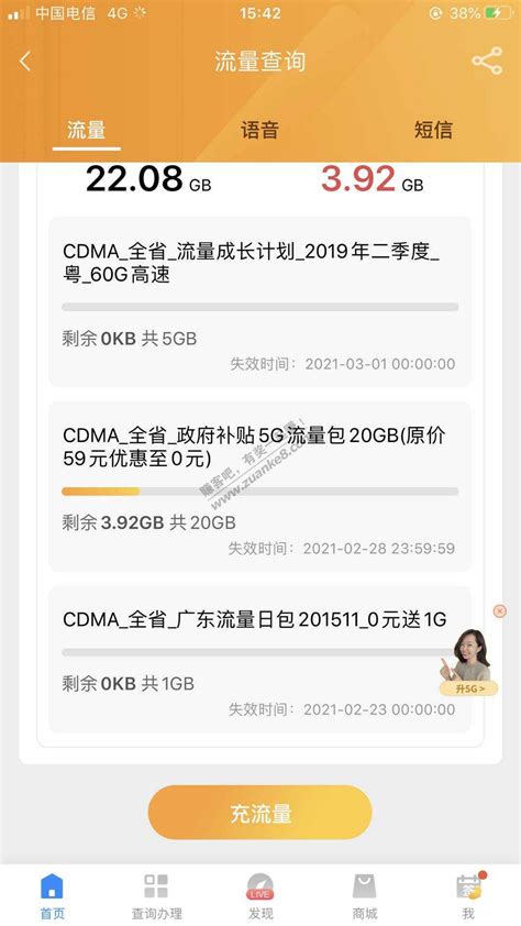 广东电信不声不响送20g流量 最新线报活动 教程攻略 0818团