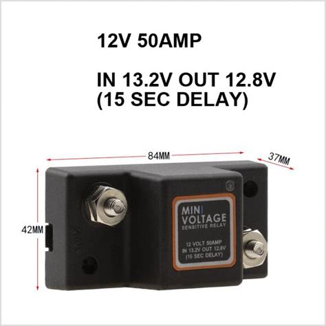 Monitoring Mini Voltage Sensitive Vsr Relay Dual Battery Controller