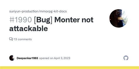 Bug Monter Not Attackable · Issue 1990 · Suriyun Productionmmorpg