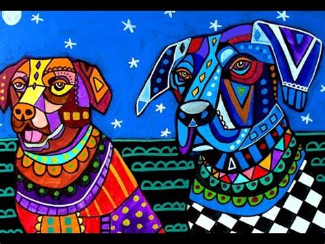 Abstract Labrador Retriever Dog Art By Artist Heather Galler Youtube