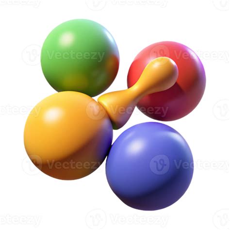 Colorful 3d Spheres Abstract Design 55063344 Png