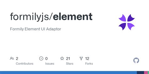 Github Formilyjs Element Formily Element Ui Adaptor