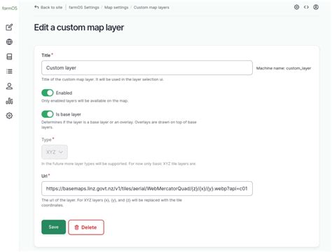 Farmos Custom Map Layers