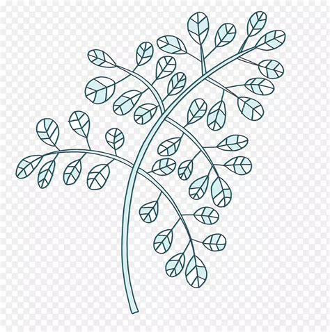 简笔画蓝色卡通树叶树枝png图片素材下载图片编号7408514 Png素材网