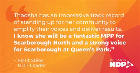 Local Champion Thadsha Navaneethan Nominated As The Ontario Ndp Candidate For Scarborough North