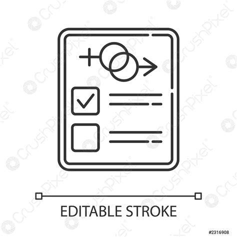 Sex Test Linear Icon Examination Page Male Female Report Gender