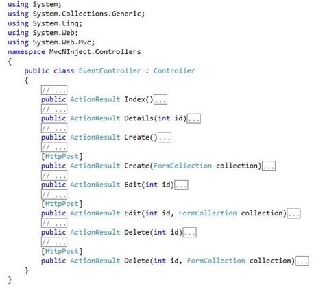 How To Use Ninject Framework With Mvc
