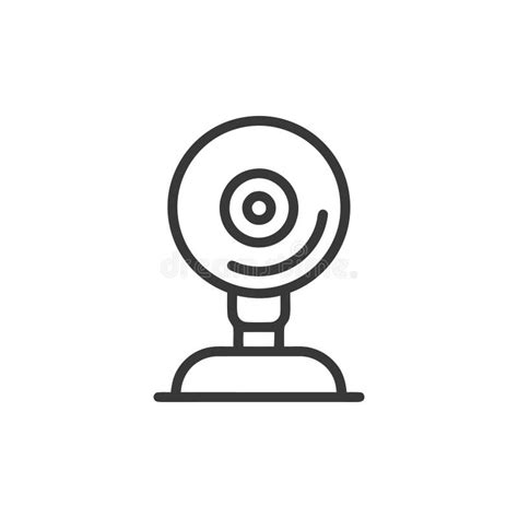 Modern Webcam Icon Computer Video Conferencing Device Stock Vector Illustration Of Digital