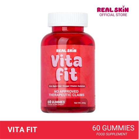 Real Skin VitaFit Apple Cider Vinegar Gummies All Natural FDA Approved And HALAL Certified