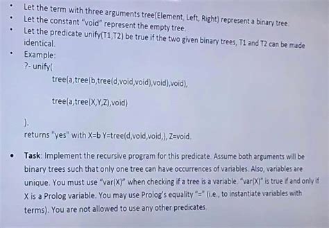 Let The Term With Three Arguments Tree Element Left Chegg