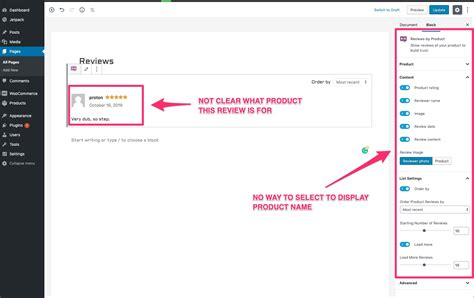 [3 8 Rc2] Reviews By Product Block Add Title Of The Product · Issue 1111 · Woocommerce