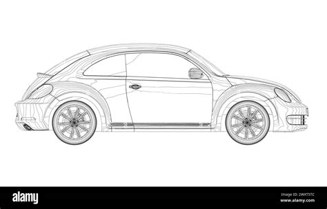 Vw Beetle Outline Vw Beetle Based Concept R Cardesign