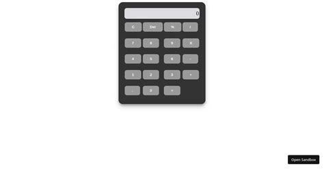 Calculator Codesandbox