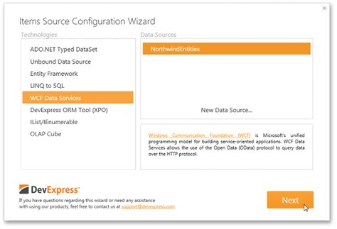 Wcf Data Services Wpf Controls Devexpress Documentation